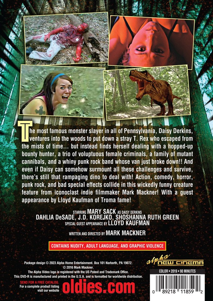 Daisy Derkins vs. The Bloodthirsty Beast of Barren Pines! DVD-R (2019) - Alpha Video | OLDIES.com